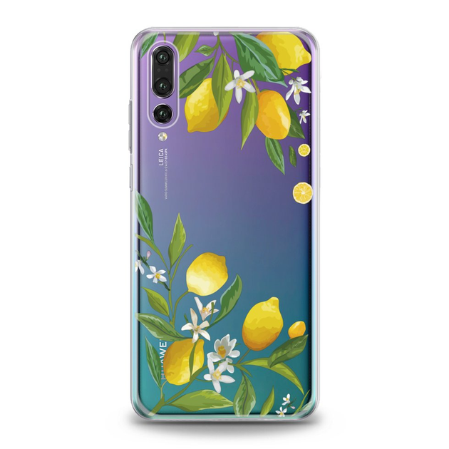 Чехол силиконовый для Huawei (Сочные лимоны) Mate 10 Lite хуавей мейт ...