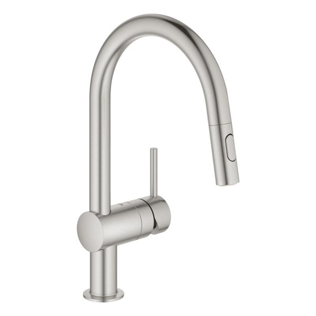 Смеситель для кухни с выдвижным изливом Grohe Minta 32321DC2 – фото ...