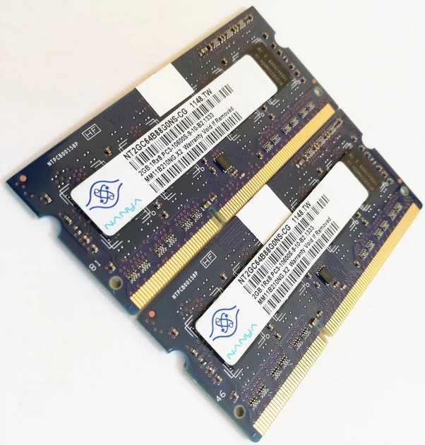 Пара оперативной памяти для ноутбука Nanya DDR3 4Gb (2Gb+2Gb) 1333MHz 10600s 1R8 CL9 ...