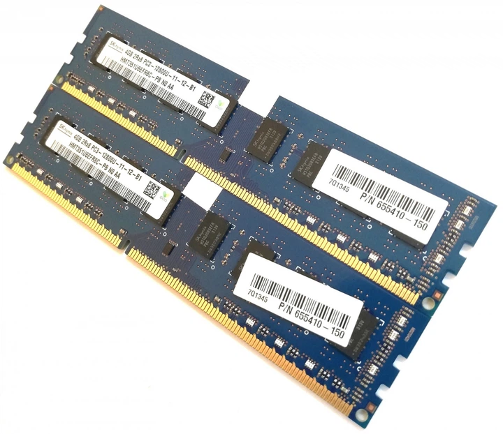 Пара оперативной памяти Hynix DDR3 8Gb (4Gb+4Gb) 1600MHz PC3-12800 2R8 CL11 (HMT351U6EFR8C-PB N0 ...