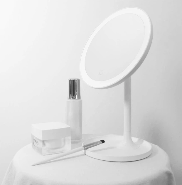 Дзеркало для макіяжу Xiaomi DOCO Daylight Mirror HZJ001 USB White (6972169000242) – фото ...