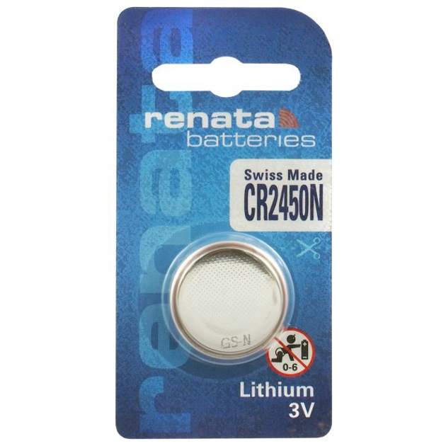 Батарейка литиевая Renata CR2450N, 3V, блистер 1шт – фото, отзывы ...