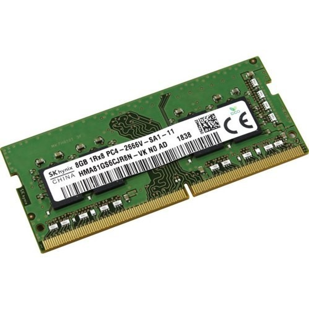 Оперативная память SK hynix 8 GB SO-DIMM DDR4 2666 MHz (HMA81GS6CJR8N ...