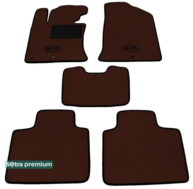 Двухслойные коврики Sotra Premium Chocolate для Kia Optima / Magentis ...