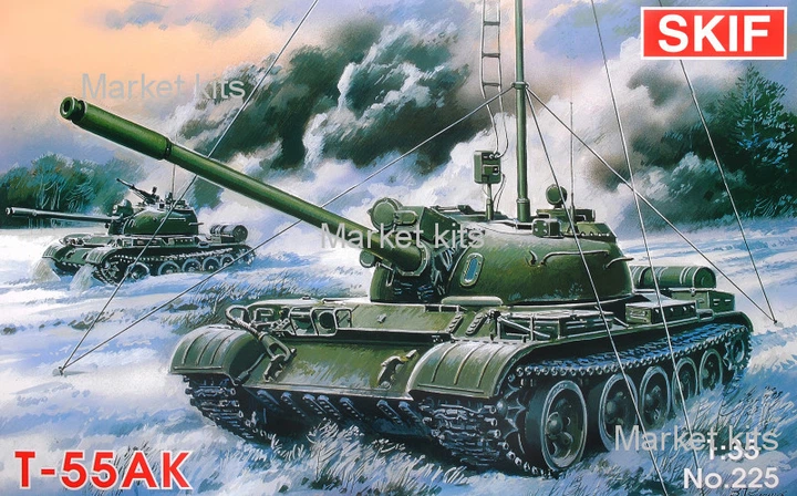 Командирский танк T-55AK 1:35 SKIF (MK225) – игрушки с доставкой от ROZETKA