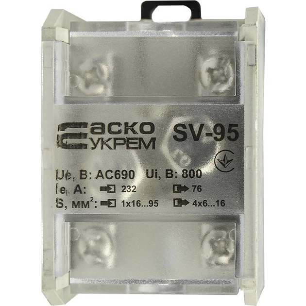 Клемная колодка SV 95 с крышкой Аско – фото, отзывы, характеристики в ...