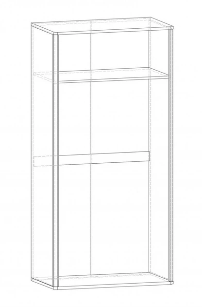 Шафа розпашній 2Д Меблі Сервіс Токіо ясен світлий купити онлайн на Rozetka