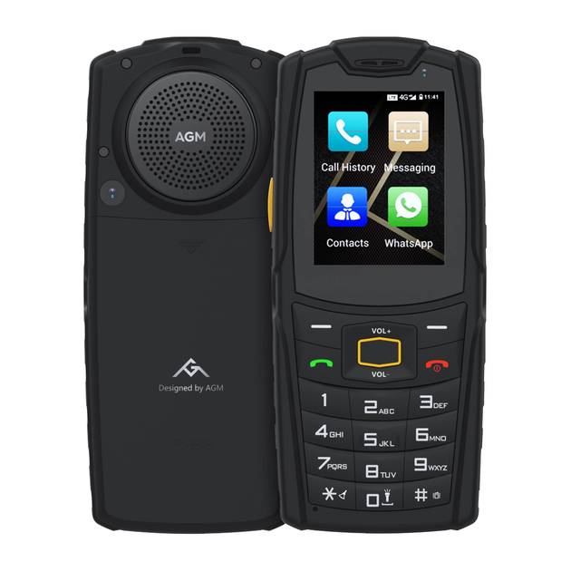 Мобильный телефон AGM M7 black Кнопочный/Сенсорный Android IP69K 2.4 ...
