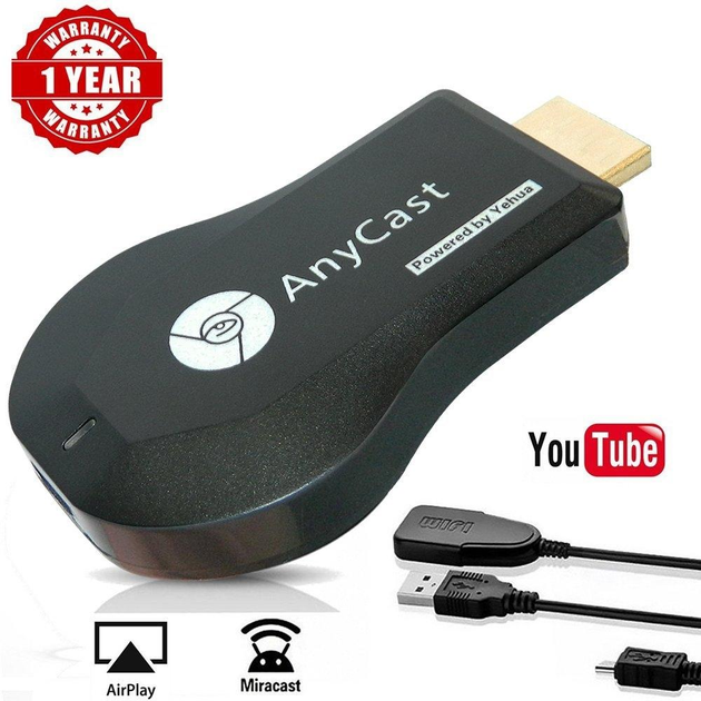 Медиаплеер беспроводной ретранслятор AnyCast M4 Plus TV WiFi HDMI ...