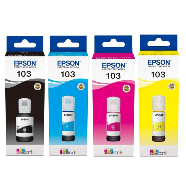 Чернила для Epson L3101 Epson 103 B/C/M/Y 4 x 65мл SET103E – фото ...