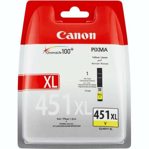 Картридж для Canon PIXMA MG7540 Canon 451 XL Yellow 6475B001 – фото ...