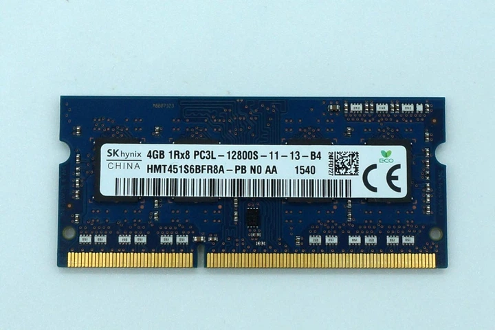 Модуль памяти SODIMM SK hynix 4GB 1Rx8 PC3L-12800S-11-13-B4 1600Mhz (HMT451S6BFR8A-PB N0 AA) Б/У ...