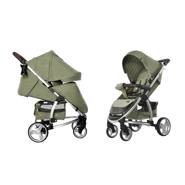 Коляска прогулочная CARRELLO Vista CRL-8505 Olive Green в льне ...