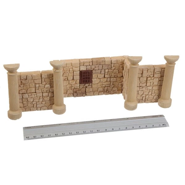 Набор кирпичиков Gravik Половина колонны 85 мм, песочный цвет (30 ...