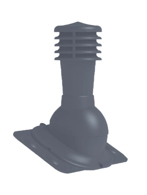 Вентиляційний вихід утеплений універсальний Krono-Plast KU 125 мм для ...