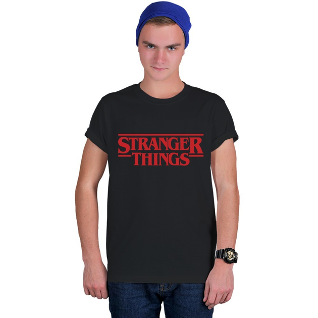 Футболка Fanbolka Очень Странные Дела Stranger Things L Черная (33MBKL ...