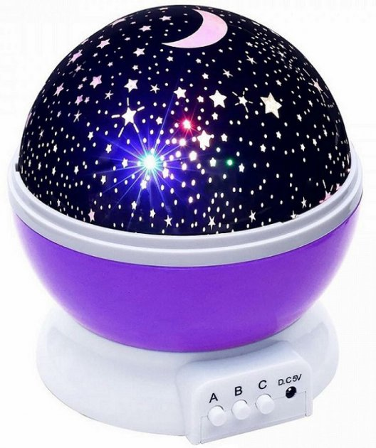 Проектор ночник звездного неба Star Master Dream Фиолетовый – фото ...