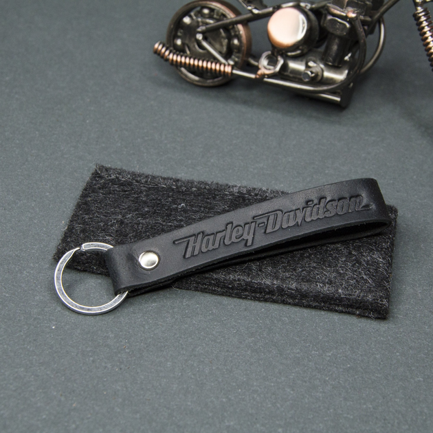 Кожаный брелок Ridl Harley Davidson черный – фото, отзывы ...