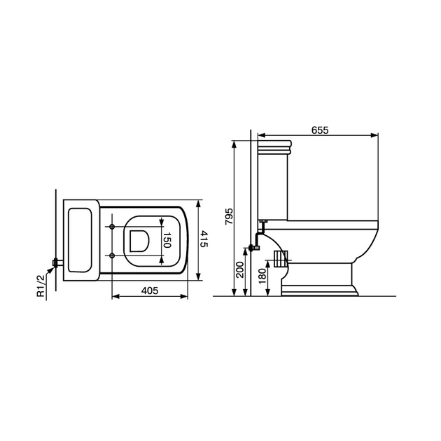 Унітаз-компакт Devit Retro з сидінням SoftClose (3010127) – фото, відгуки, характеристики в ...