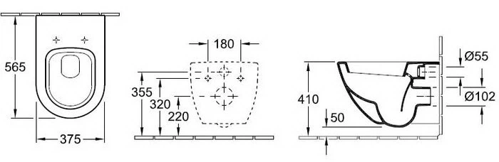 Villeroy & Boch SUBWAY унитаз подвесной (66001001) – фото, отзывы ...