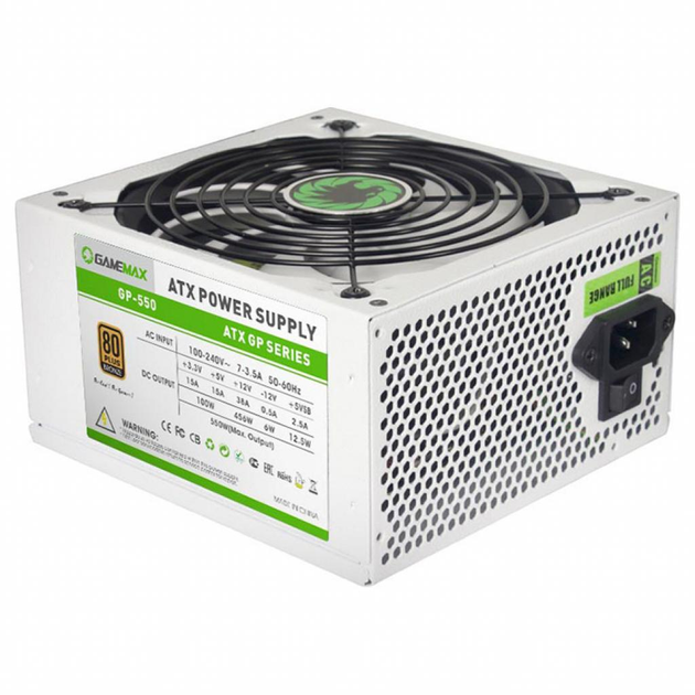 Блок питания Gamemax 550W (GP-550-White) – фото, отзывы, характеристики ...