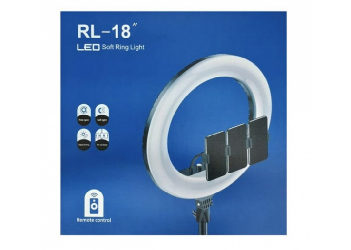 Профессиональная светодиодная кольцевая лампа Soft Ring Light RL-1806 ...