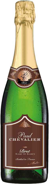 Вино ігристе Paul Chevalier Blanc de Blancs біле брют 0.75 л 8.5% ...