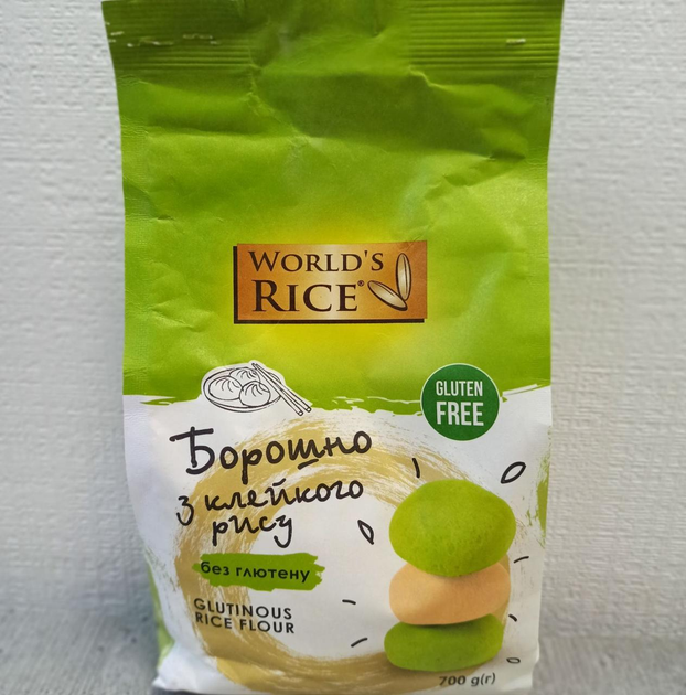 Безглютенова мука з клейкого рису World's Rice 0,7 кг – купити в Києві ...