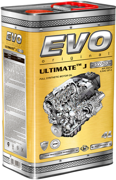 Моторное масло EVO Ultimate J 5W-30 4 л – фото, отзывы, характеристики ...