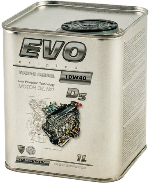 Моторное масло EVO D5 Turbo Diesel 10W-40 1 л – фото, отзывы ...