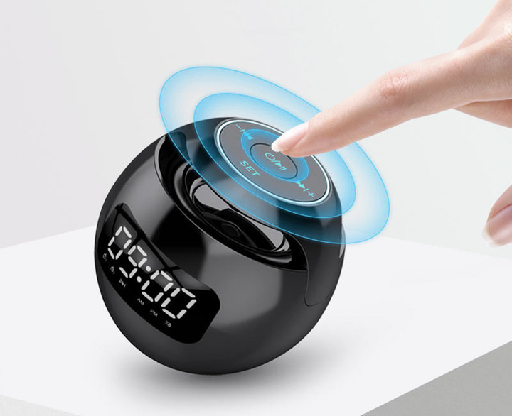 Беспроводные часы настольные KMS K12 с Bluetooth колонкой, FM радио RGB ...