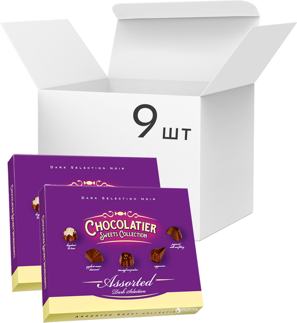 Упаковка конфет Chocolatier Sweets Collection Dark Selection Ассорти ...