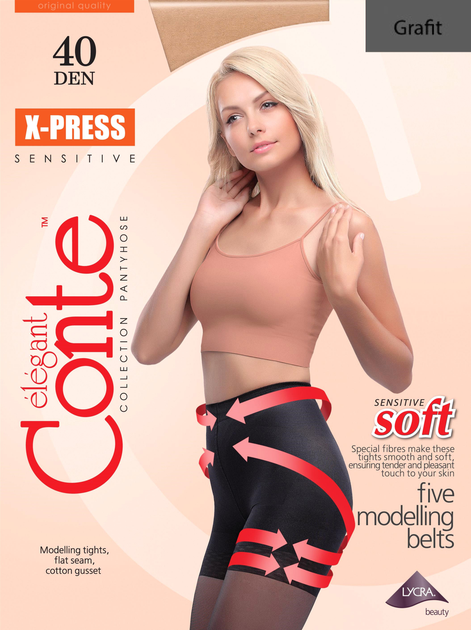 Колготы 40 Den женские больших размеров Conte X-Press 8С-69СП 5 р ...