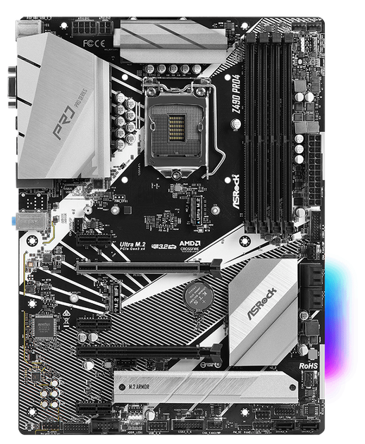 Материнская плата ASRock Z490 Pro4 (s1200, Intel Z490, PCI-Ex16) – фото ...