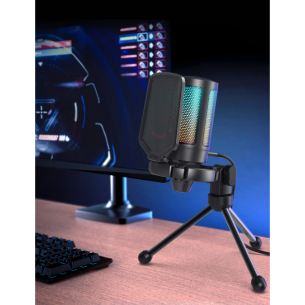 Конденсаторный игровой микрофон FIFINE RGB Ampligame для ПК PS4 PS5 MAC ...