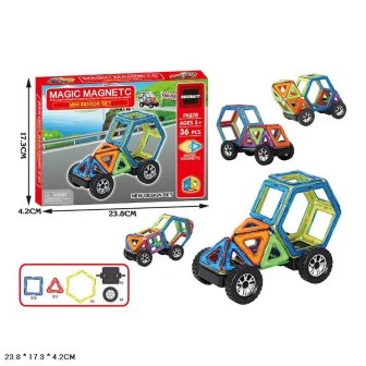 Конструктор магнітний MAGIC MAGNETIC 36дет.кор.24*4*17см FK678 – игрушки с доставкой от ROZETKA