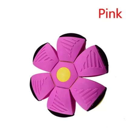 Игрушка Blast ball disc летающий мяч трансформер тарелка фрисби розовый ...