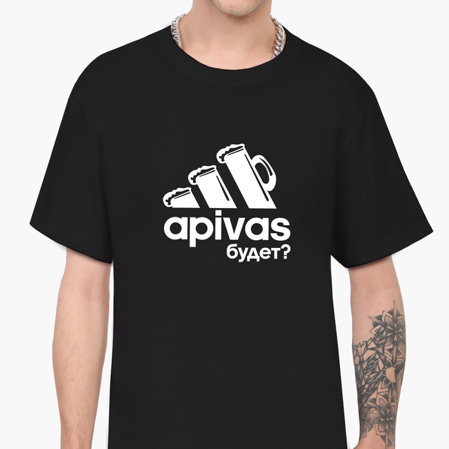 Футболка мужская Апивас (Apivas) (9223-1986-5) XXL Черная – Брендовая ...