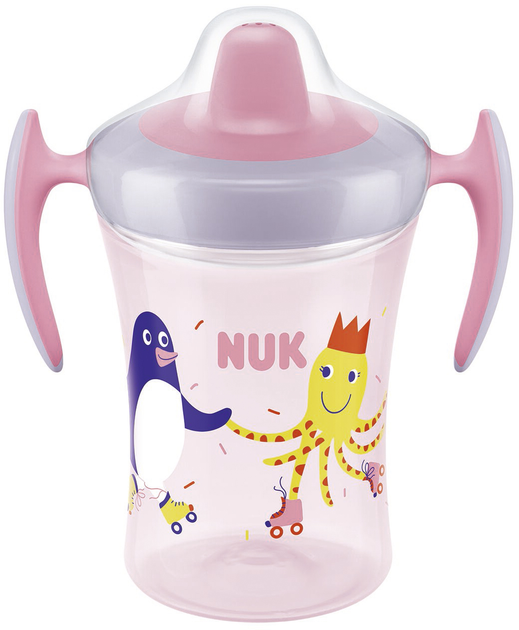Поильник NUK Evolution Trainer 230 мл Розовый (4008600415022) – фото ...