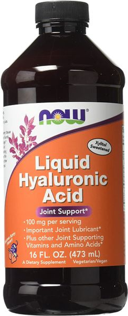 Гиалуроновая кислота жидкая Hyaluronic Acid Now Foods 100 мг 473 мл ...