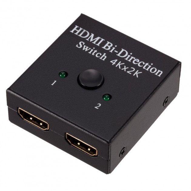 HDMI сплиттер / коммутатор двунаправленный на 2 порта 4K свитч bi ...