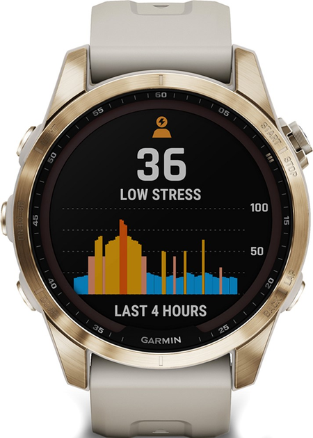Спортивные часы Garmin fenix 7S Sapphire Solar Cream Gold Titanium with ...