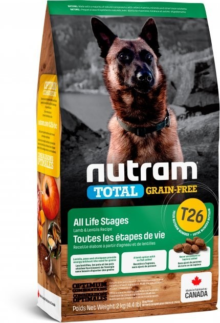 Сухой корм для собак Nutram T26 Total беззерновой со вкусом ягненка 20 ...