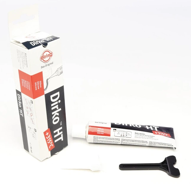 Силиконовый герметик ELRING Dirko HT - 60 °C до +315 °C черный 70 мл ...