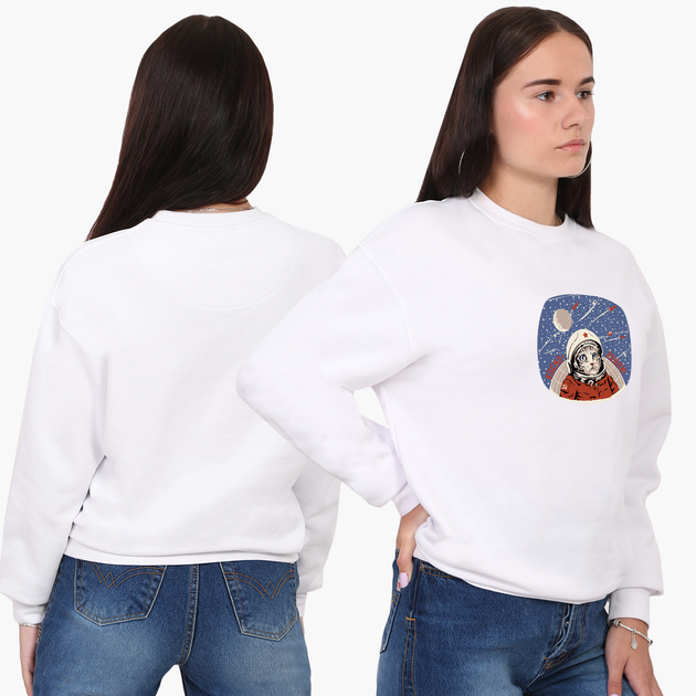 Свитшот женский Космо Кошки (Cosmo Cats) (8771-2058) Белый XL от ...