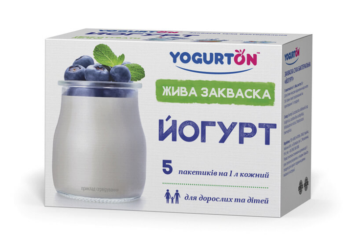 Бактеріальна закваска «Йогурт Класичний YOGURTON» (Ціна за упаковку ...