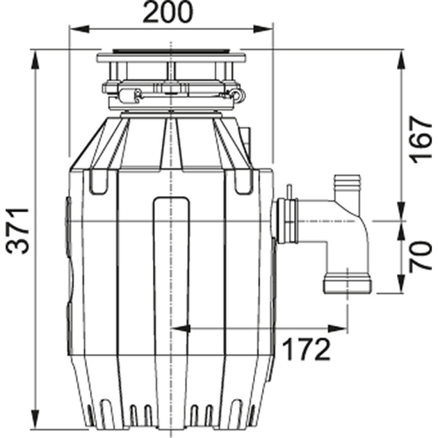 Измельчитель пищевых отходов Franke Turbo Elite TE-75 (134.0535.241 ...