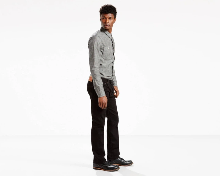 Мужские джинсы Levi's 501 Original Fit - Черные W33 L34 (005010660) от ...