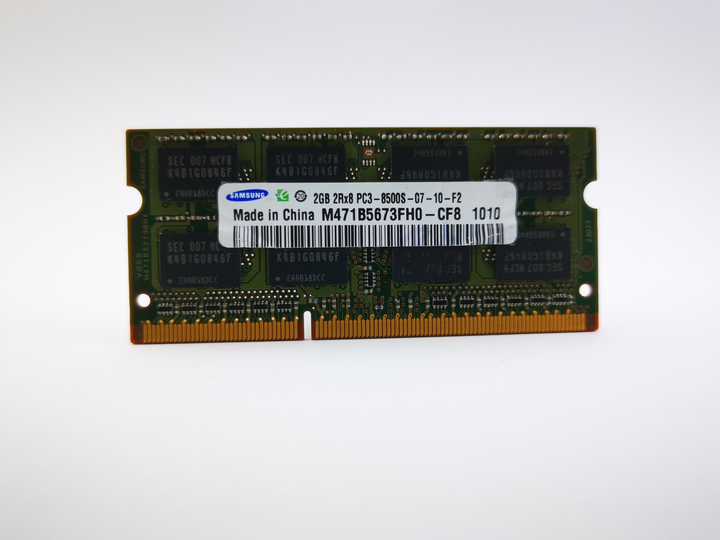 Оперативная память для ноутбука SODIMM Samsung DDR3 2Gb 1066MHz PC3 ...