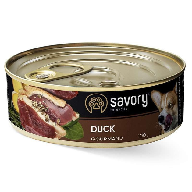 Вологий корм для собак Savory Dog Adult Duck , 100 гр – купити онлайн ...